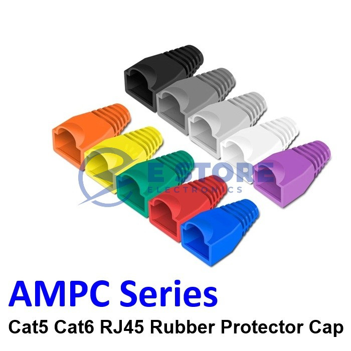 10Pcs / 100 Pcs Cat5 Cat6 RJ45 Rubber Protector Cap / Rubber Boot ...