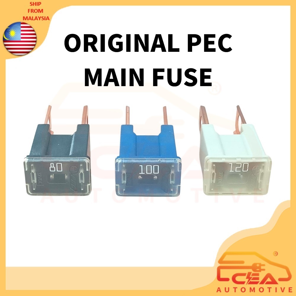 1PCS ORIGINAL PEC JAPAN MAIN FUSE 80A 100A 120A – 100A FOR PROTON SAGA ...