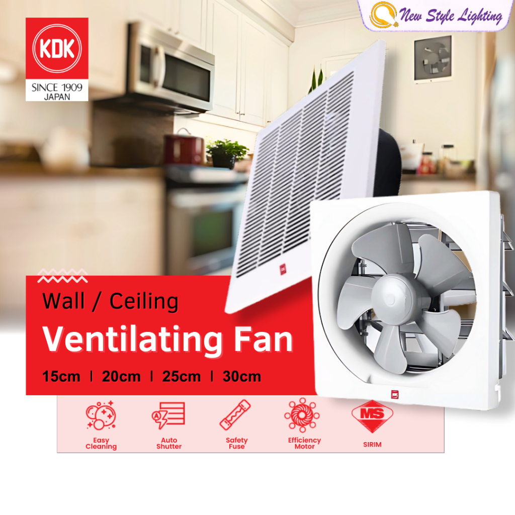 KDK Ventilation Fan Kipas Ekzos Exhaust Fan 抽烟机 Ventilating Fan ...