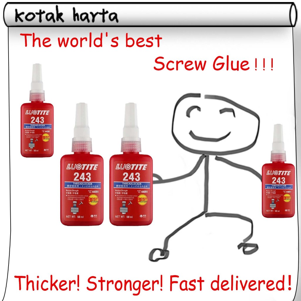 243/277 Threaded Locking Sealant/Anaerobic Glue/Metal Forming Screw ...