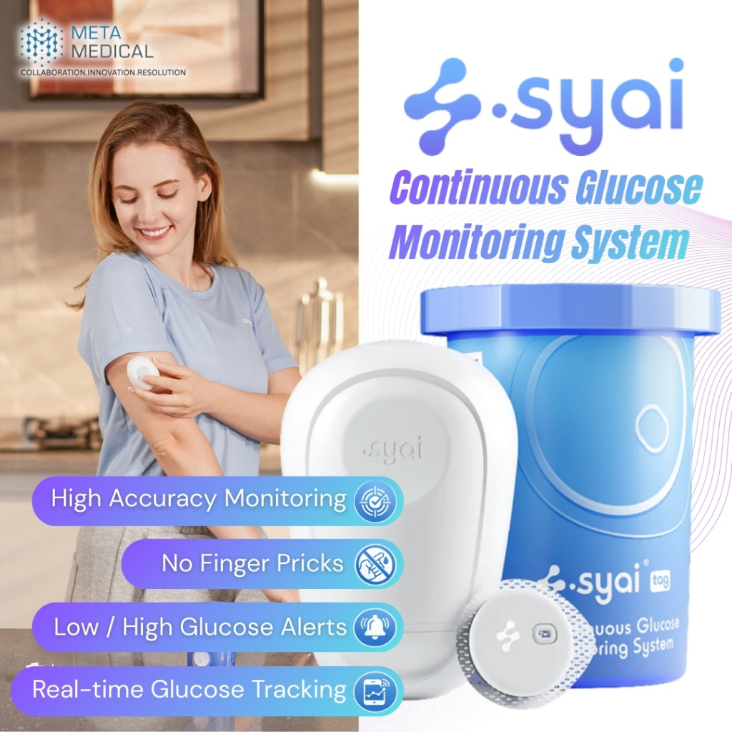 Syai Tag Continuous Glucose Monitoring System (CGMS) 14 Days | Shopee ...