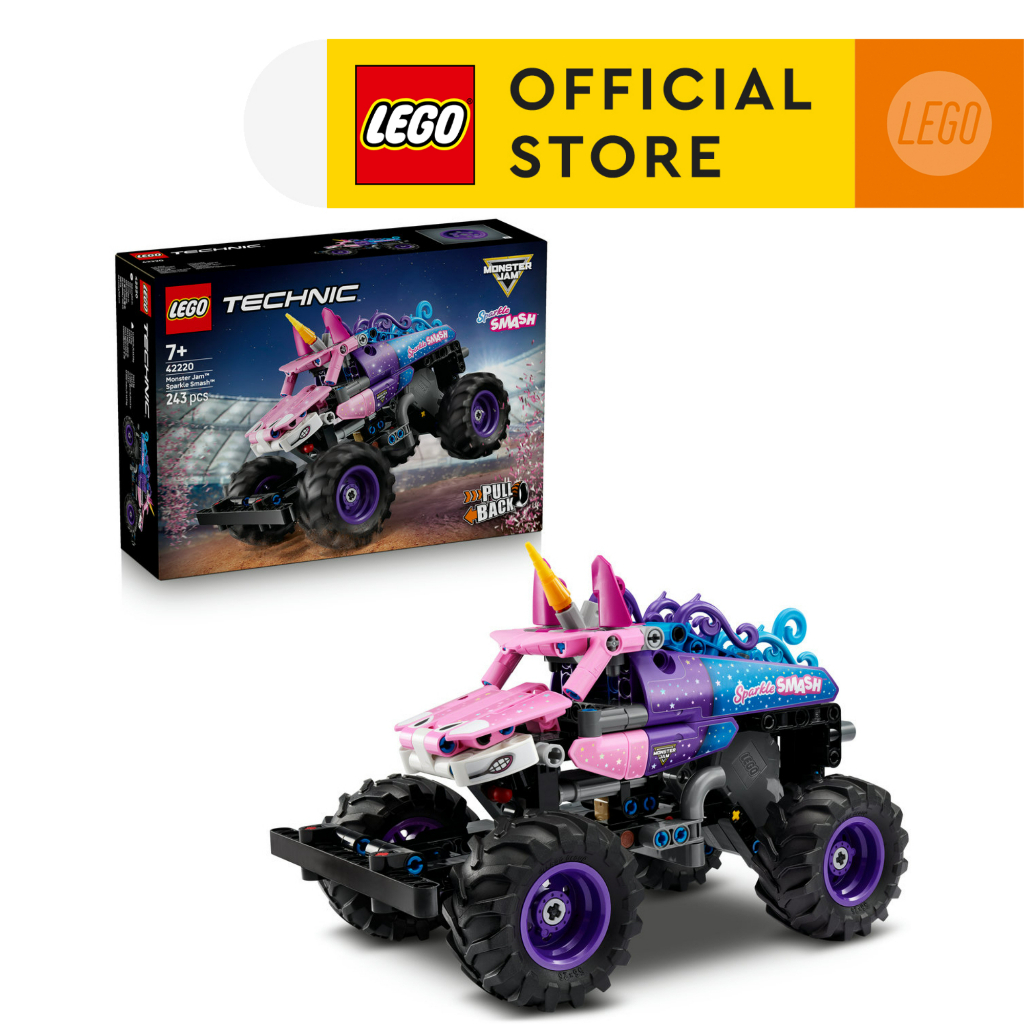 LEGO Technic 42220 Monster Jam Sparkle Smash Pull-Back (243 Pieces ...