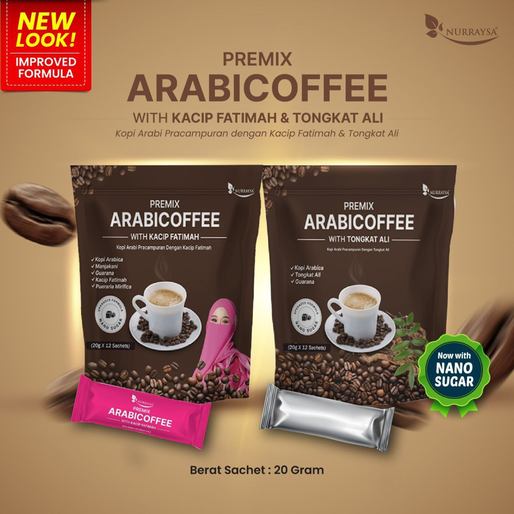 Kopi Kacip Fatimah Nurraysaa New (ada gula nano)(New) | Shopee Malaysia