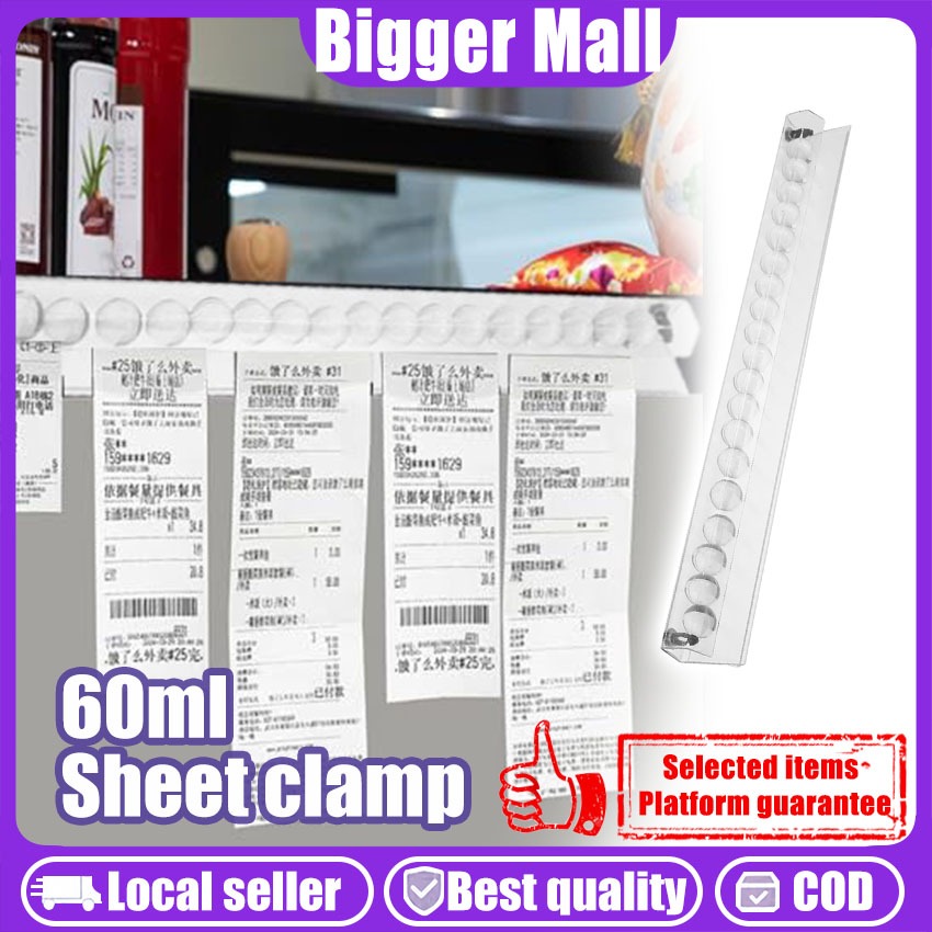 Bill Receipt Hanger Bar/Kitchen Order File Holder/Slide Check Rack ...