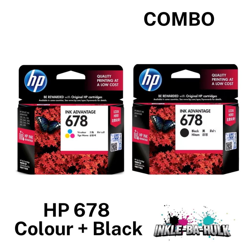 Hp 678 Black & Colour | Shopee Malaysia