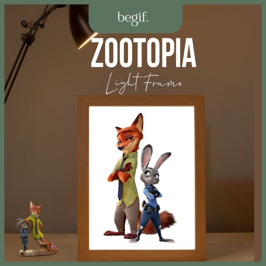 Zootopia Predesign Lightbox Photo Frame | Cartoon LED Frame | Perfect ...