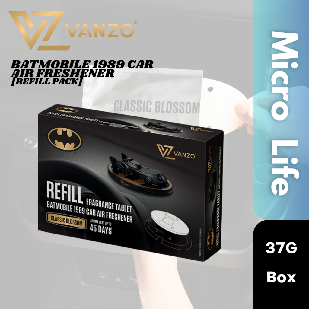 [Refill Pack] VANZO x DC Batmobile 1989 Car Air Freshener Fragrance ...