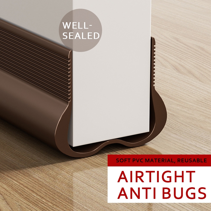 𝗫𝟯 𝗣𝗥𝗢𝗧𝗘𝗖𝗧𝗜𝗢𝗡 》 PVC Door Seal Strip Gap Stopper Blocker Doorstop ...
