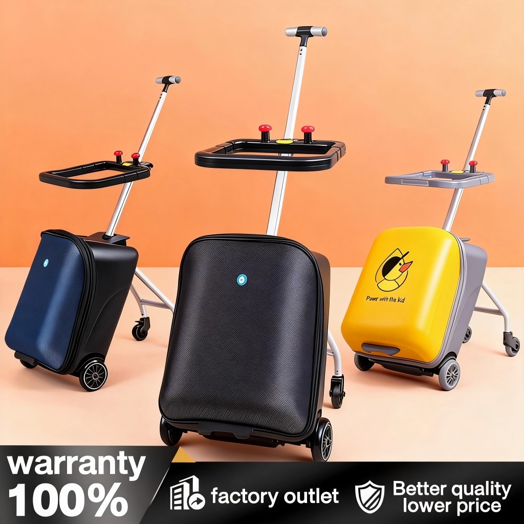 BOLDEDGE Ride-On Kids Suitcase with Brake Cabin Trolley for Family 行李箱 ...