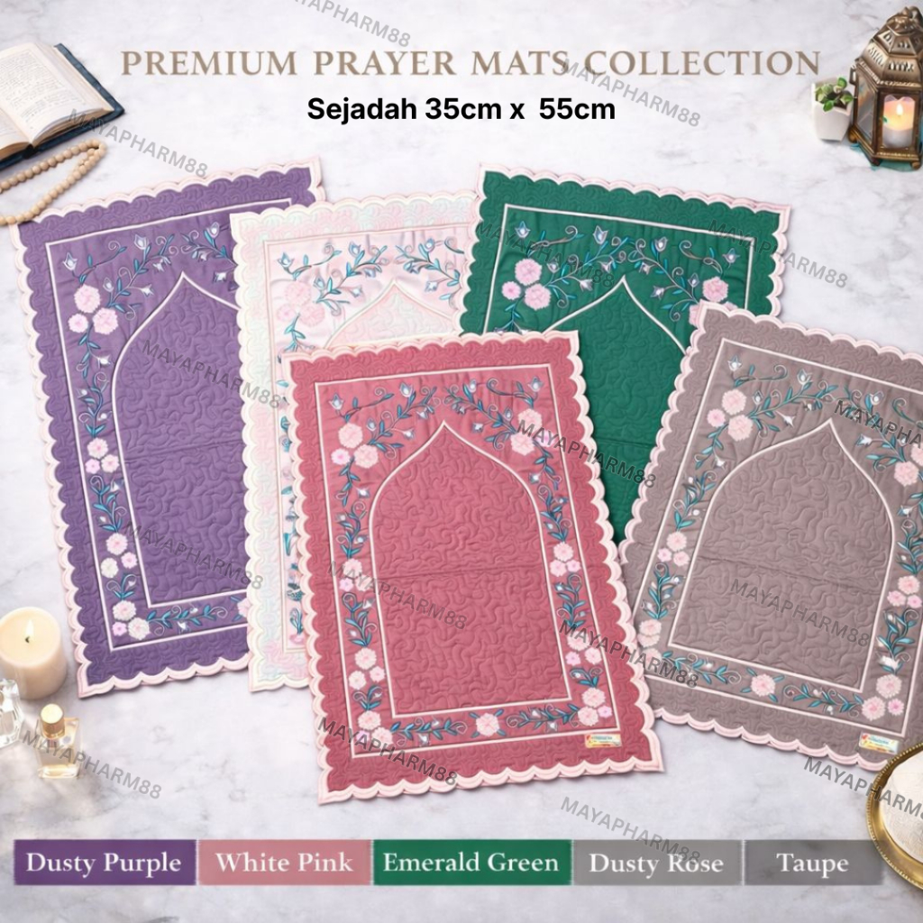 SEJADAH MINI MUKA TRAVEL SULAM FLOWER EXCLUSIVE 35cmX55cm | Shopee Malaysia