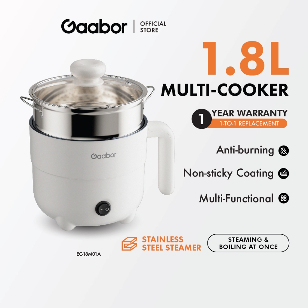 Gaabor Multi-Functional 1.8L Non-sticky Coating Cooker EC-18M01A ...
