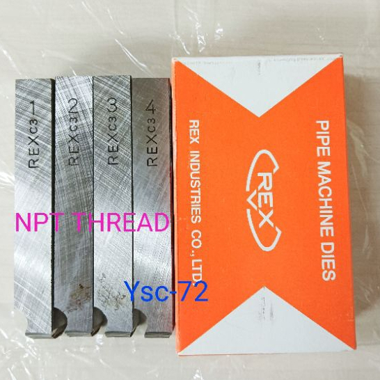 REX PIPE MACHINE DIES PIPE THREADING 1/2''~ 3/4'' ( NPT THREAD )MADE IN ...