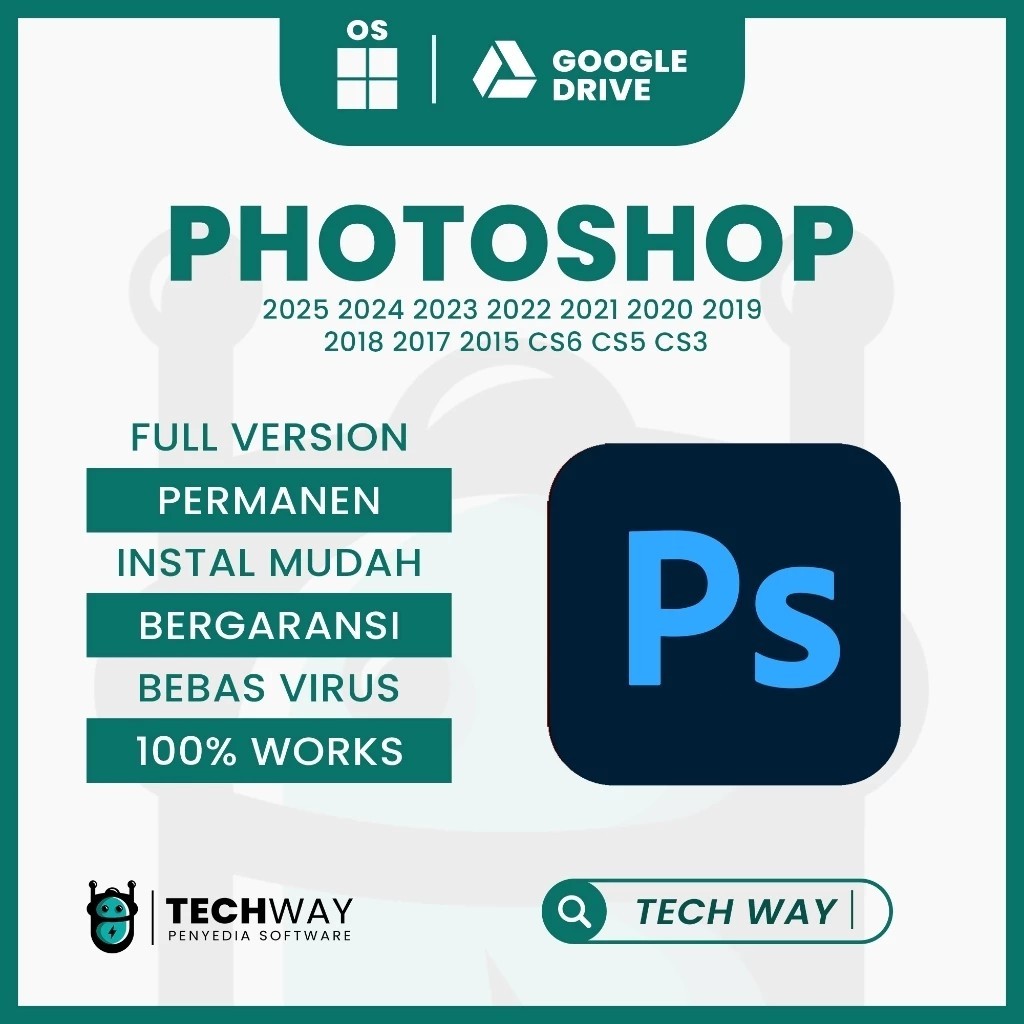 Photoshop 2025 - 2018 Full Version Lifetime | Windows | Shopee Malaysia