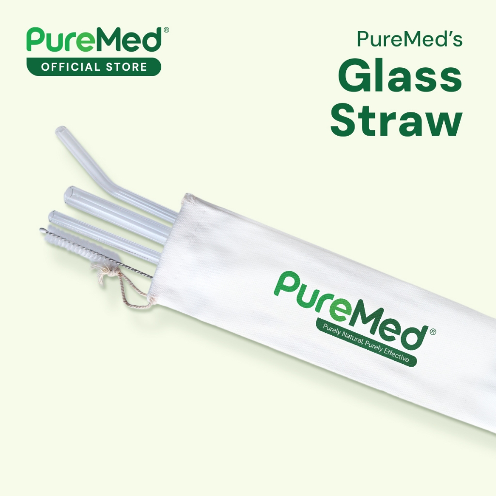 [Essentials] PureMed Glass Straw Set (3 Types) | Shopee Malaysia