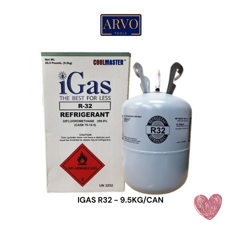 REFRIGERANT GAS iGAS R32 (AIRCOND GAS UNTUK AIRCOND) 9.5KG/CAN BY ...