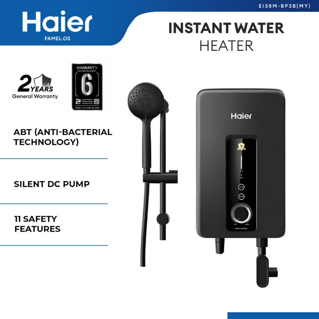Haier Boxer Series 3800W Inverter DC Pump Instant Water Heater EI38M ...