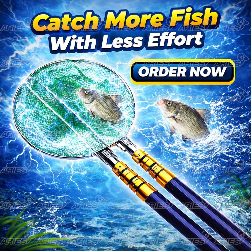 🔥Ready Stock🔥2Meter 2.5Meter 3Meter tangguk ikan besar sauk ikan ...