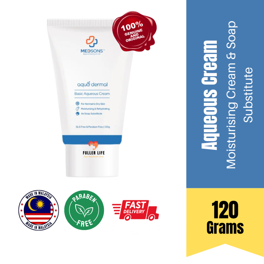 MEDSONS Basic Aqueous Cream (120g) | Body Moisturizer Cream & Soap ...