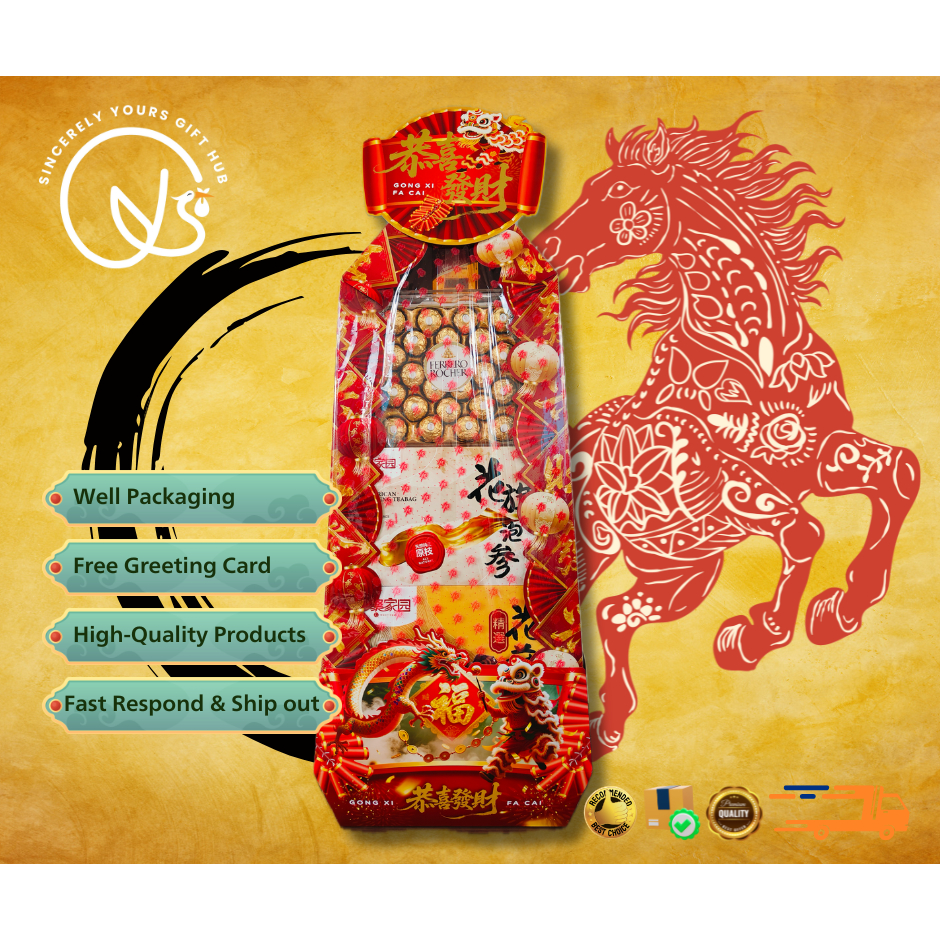 {2026} Chinese New Year Pyramid Hamper, CNY Gift, CNY Pyramid Hamper ...