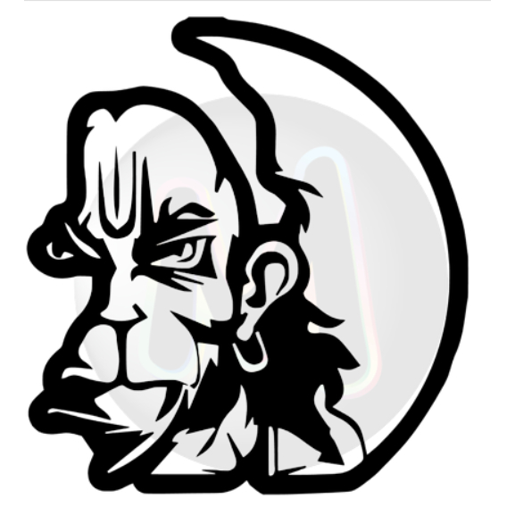 Hanuman Car Sticker Outdoor | Waterproof Vinyl Decal | Hindu God Car ...