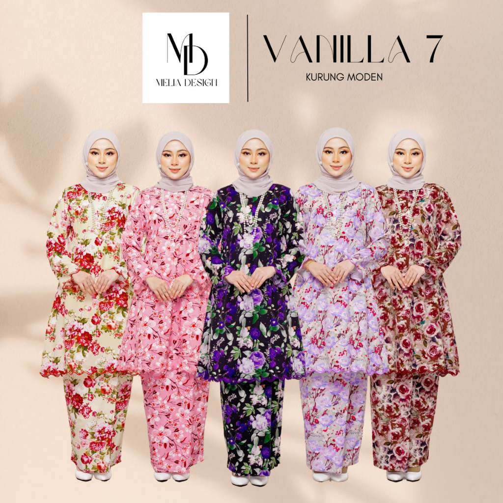 MODEN VANILLA 7 BY MELIA DESIGN SULAM BIKU JACQUARD SILK PREMIUM ...