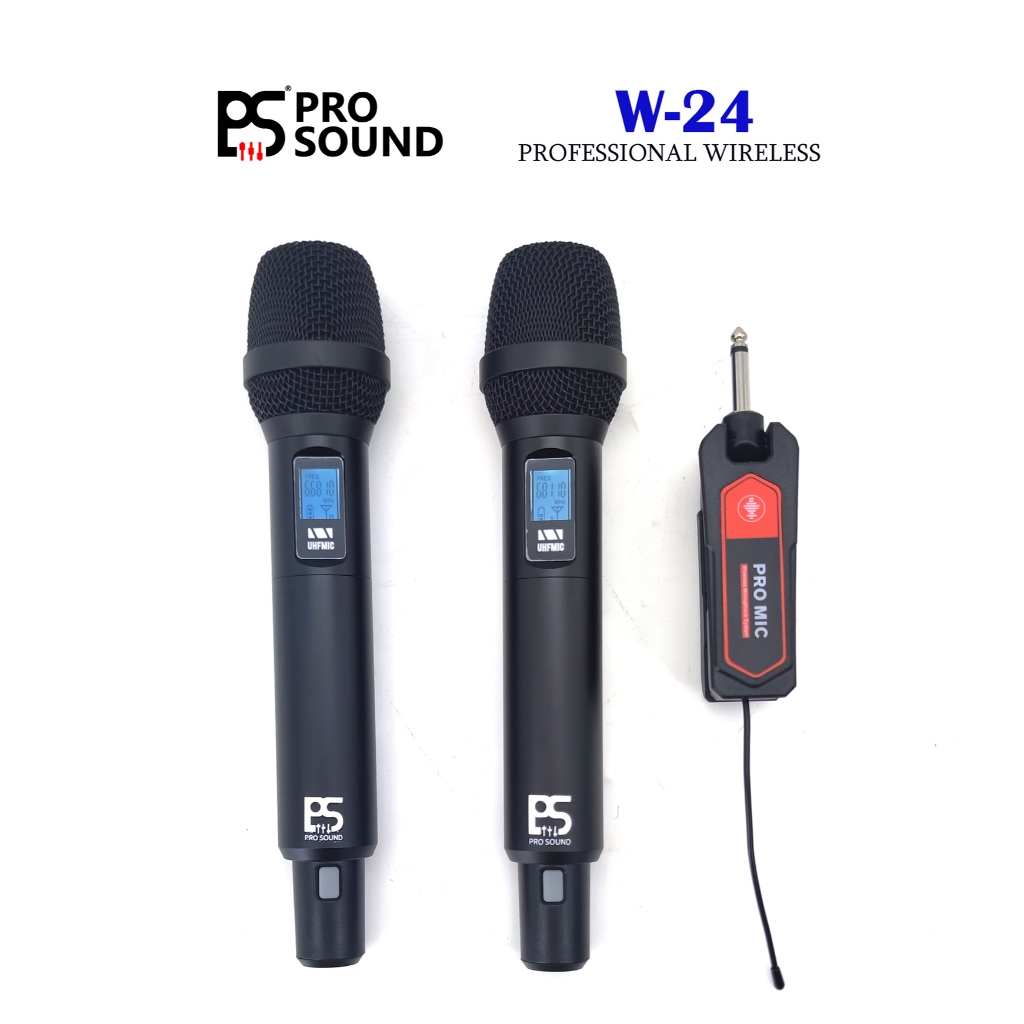 PS W-24 PROFESSIONAL WIRELESS MICROPHONE WITH BOX | Shopee Malaysia