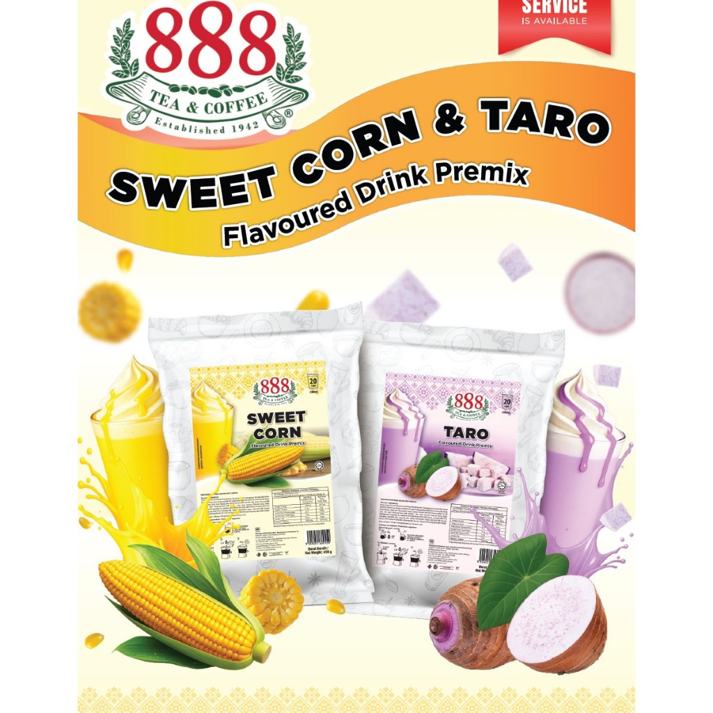 (Ready Stock)888 Taro Sweet Corn Lime Flavoured Drink Premix Air Balang ...