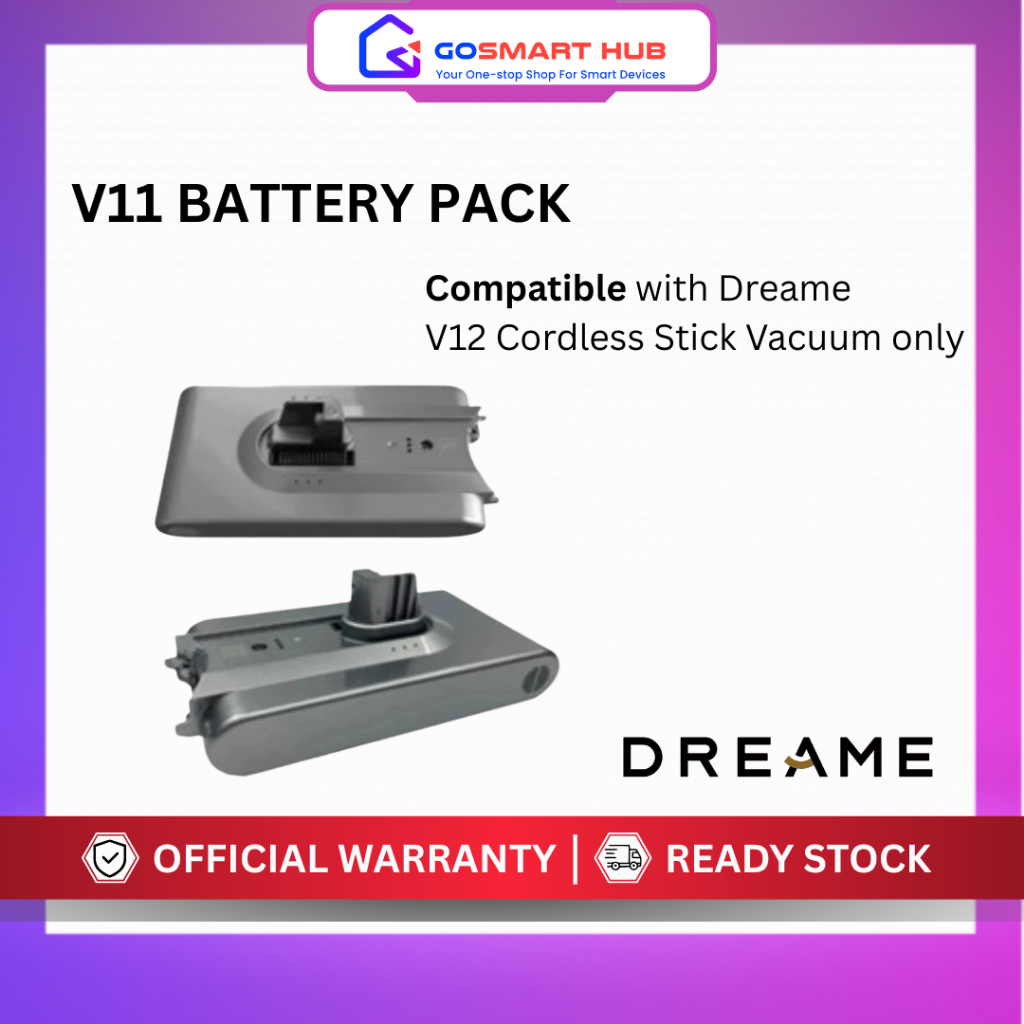 [Accessories] Dreame V12 Cordless Vacuum Cleaner Battery Pack | Battery ...
