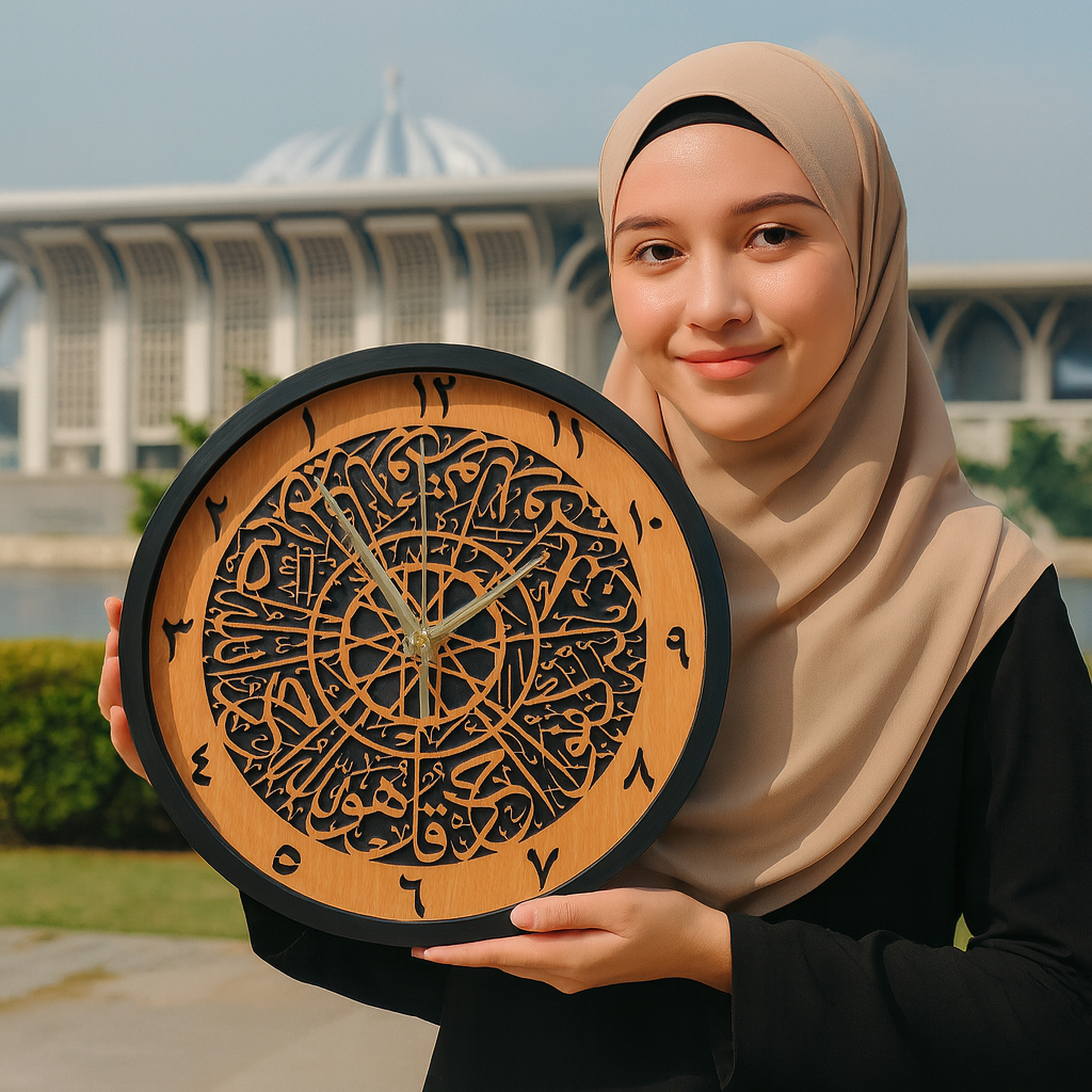 Jam Dinding Islamic Tawaf Al-Ikhlas Wall Clock 30cm Wall Clock 30cm ...