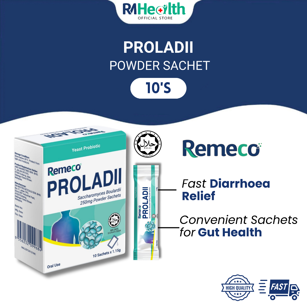 [HALAL] Remeco Proladii 250Mg Powder Sachet (10's) Probiotic Supplement ...