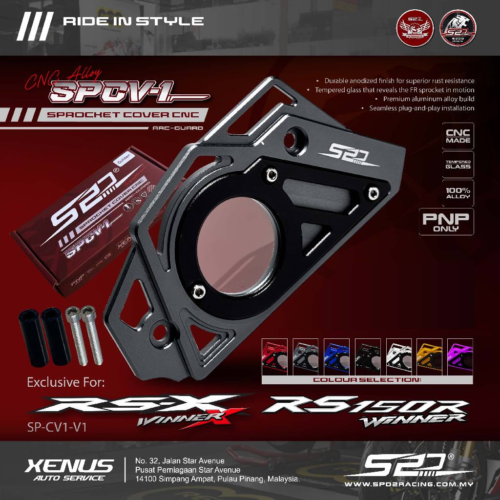 Front Sprocket Cover SPD / S2D RS150R RS-X 150 WINNER X Transparent ...
