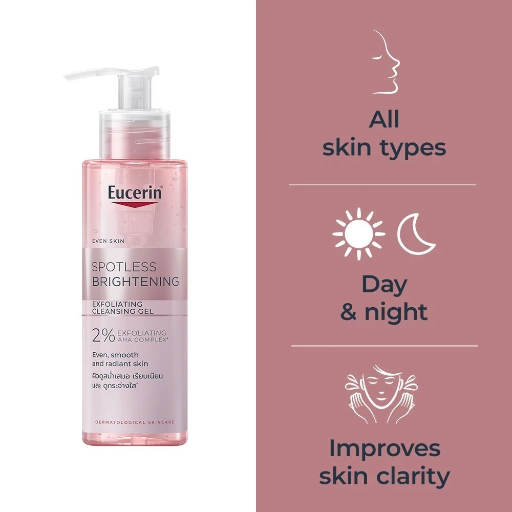 Eucerin Spotless Brightening Exfoliating Cleansing Gel 200ml | 2% AHA ...
