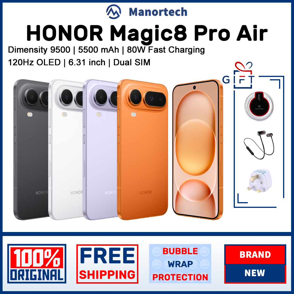 HONOR Magic8 Pro Air | Dimensity 9500 | 6.31 inch 120Hz OLED | Thin and ...