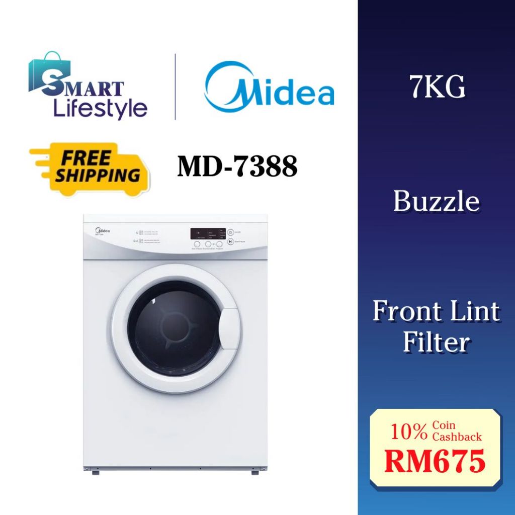 【FREE SHIPPING】 Midea Clothes Dryer 7KG MD-7388/Haier HDV70A1/Faraday ...