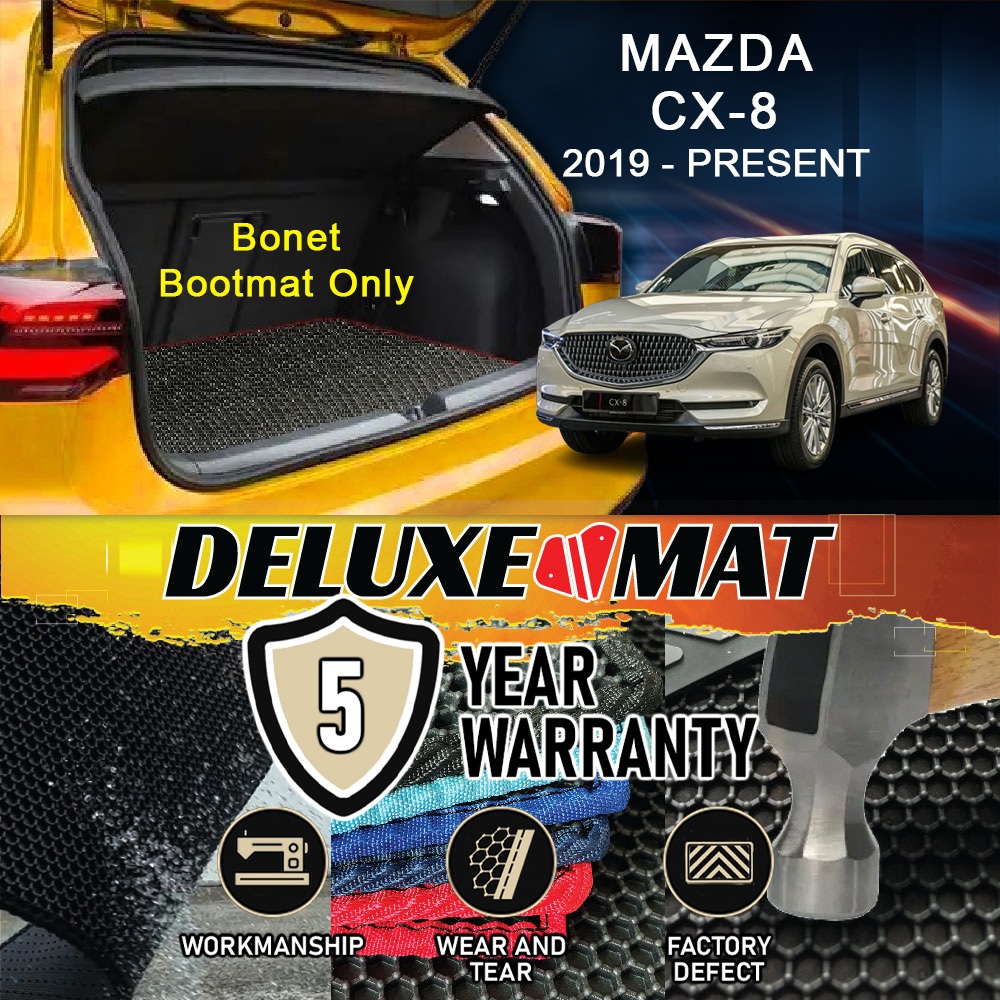 MAZDA CX-8 2019 2020 2021 2022 2023 2024 2025 2026 Deluxe Boot Mat Car ...