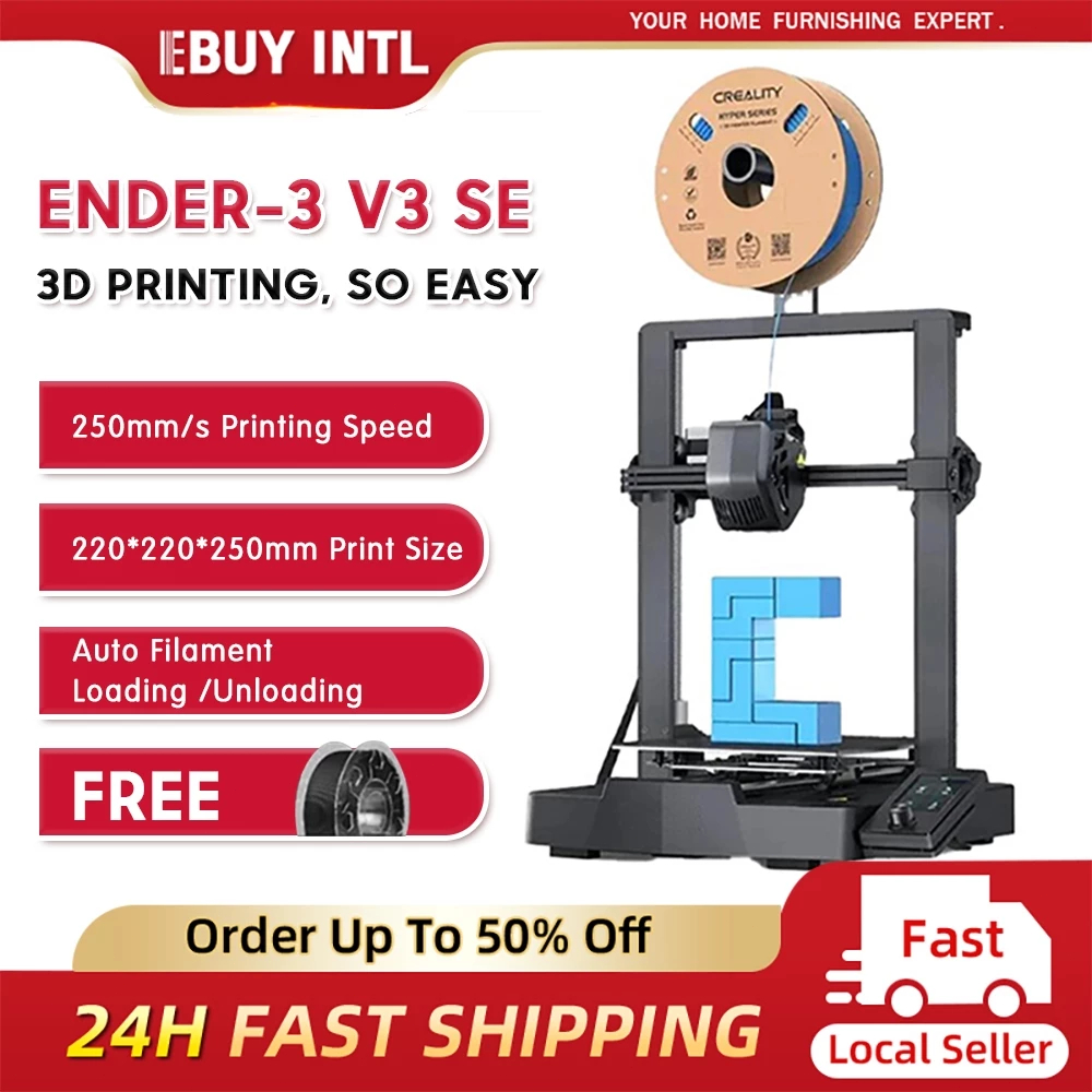 Ender 3 V3 SE 3D Printer CR Touch Auto Leveling Sprite Direct Drive ...