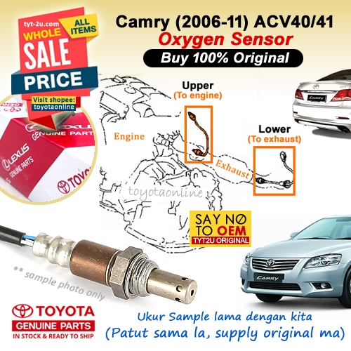 ( 100% Original ) Camry (2006-) Oxygen Sensor ACV40 ACV41 89467-33080 ...