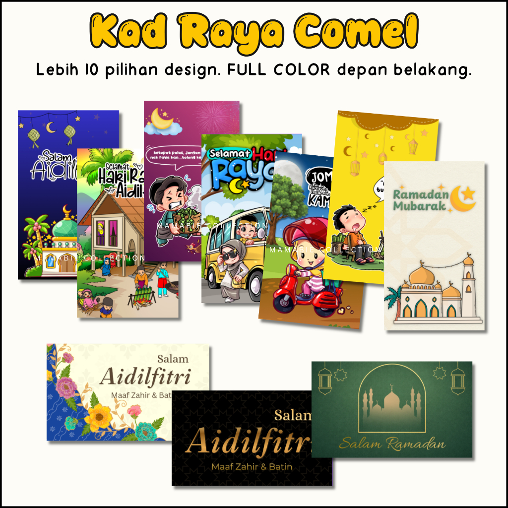 Kad Raya Hari Raya Aidilfitri Card Ramadan Tag Kad Terima Kasih 2026 ...