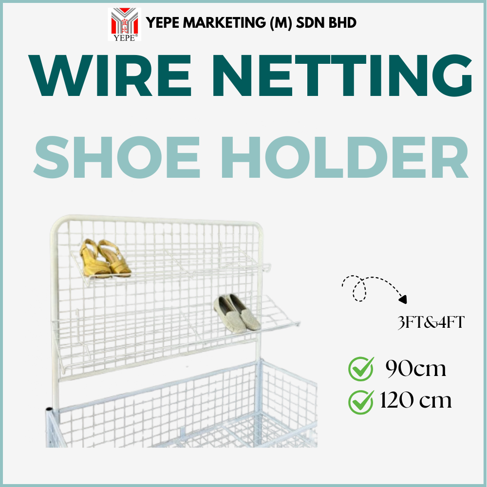 WIRE NETTING SHOE HOLDER 3FT&4FT/NETTING SHOE SHELVE/HOME DECORATION ...