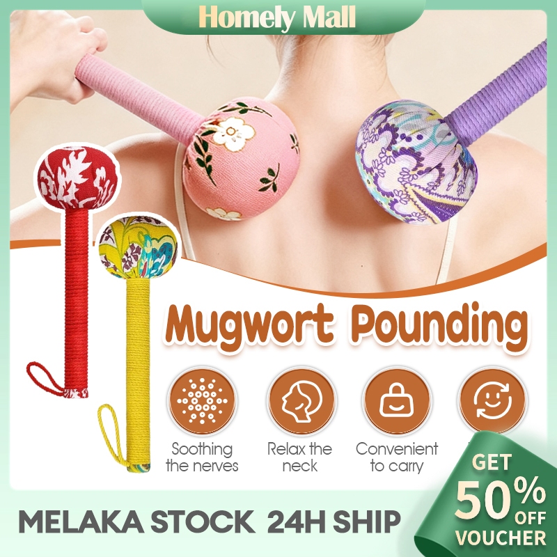 Mugwort Massage Hammer 26/31cm Pure Handmade Artemisia Hand-held Health ...