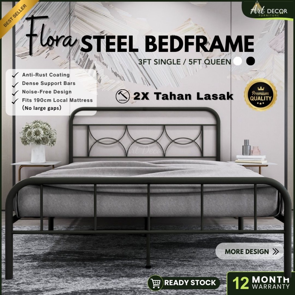 🔥READY STOCK🔥Katil Queen/ Katil King/Katil Single Bed Frame Katil Queen ...
