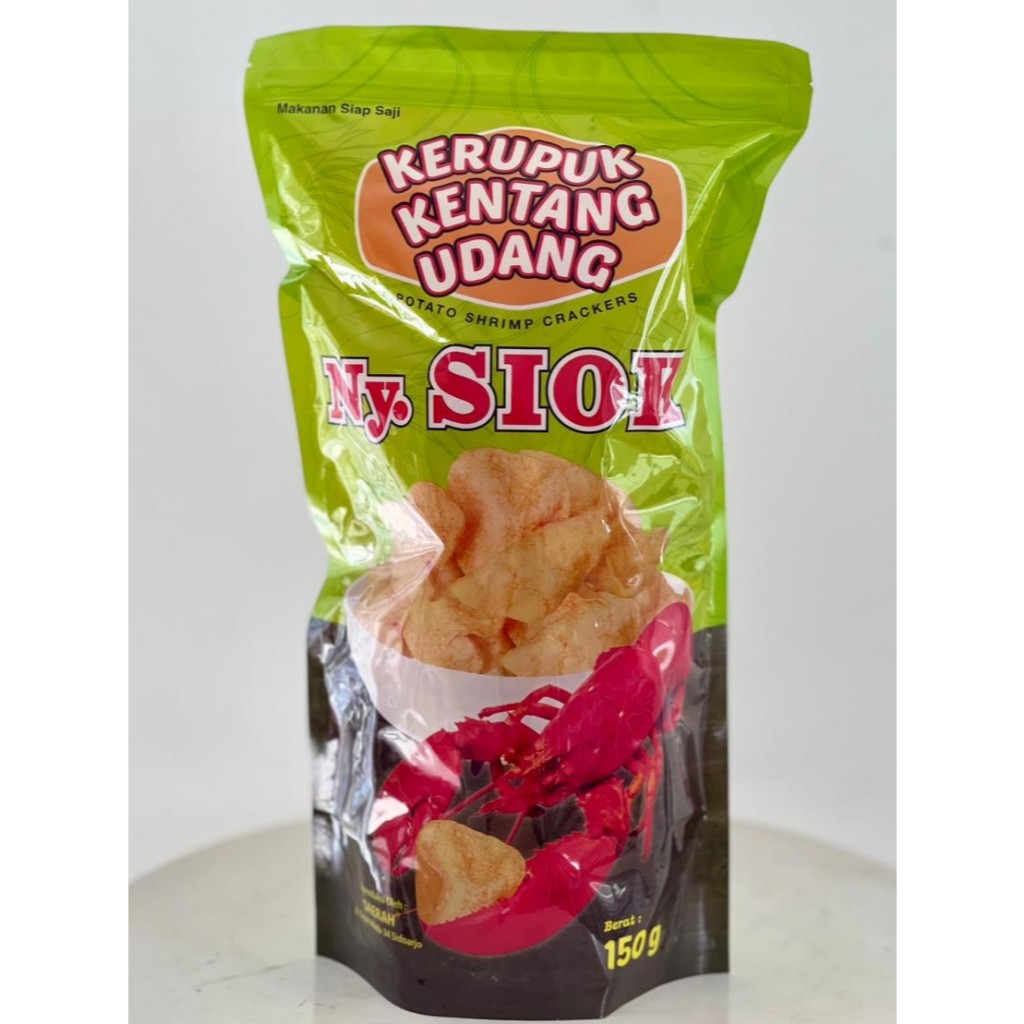 NYONYA SIOK POTATO SHRIMP CRACKERS KERUPUK KEROPOK KENTANG UDANG NYONYA ...