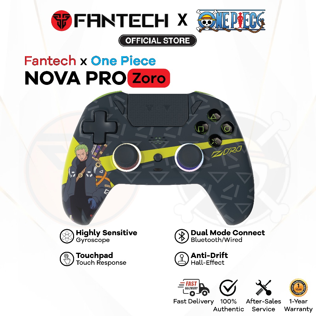 Fantech x One Piece Zoro Nova Pro WGP14v2 Gaming Controller | Anti ...