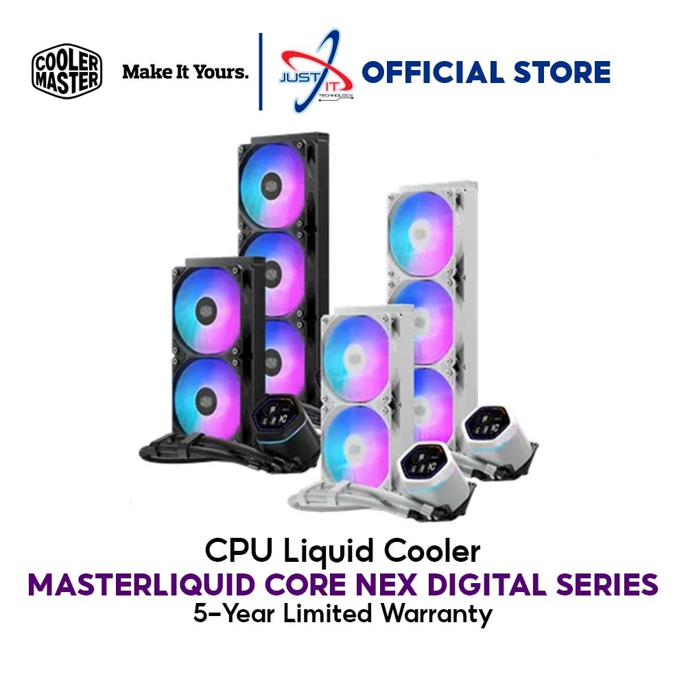 COOLER MASTER MASTERLIQUID CORE NEX DIGITAL SERIES 240 /360 ARGB AIO ...
