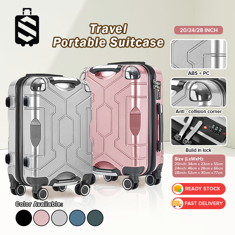 SKY TRAVELLER SKY369 3-In-1 Suitcase Trolley 360° Silent Universal ...