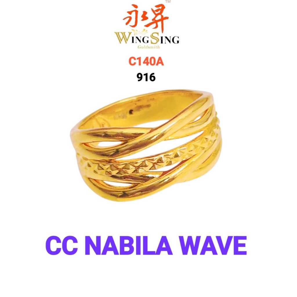 Wing Sing Cincin 5G Nabila Razali KosongTulen Bajet Emas 916/ 916 ...