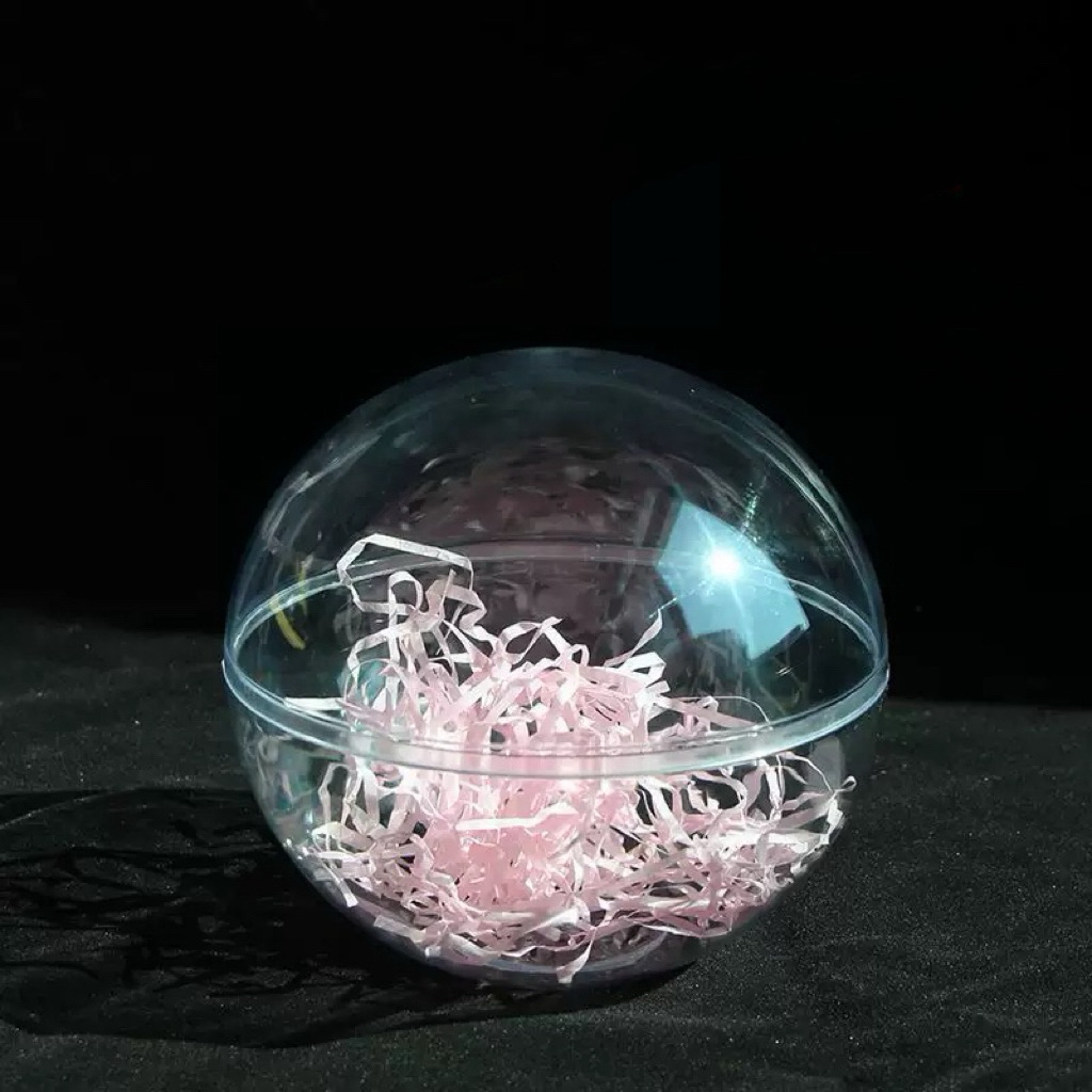 READY STOCK acrylic ball round ball Flat ball Transparent ball 透明亚克力球 ...