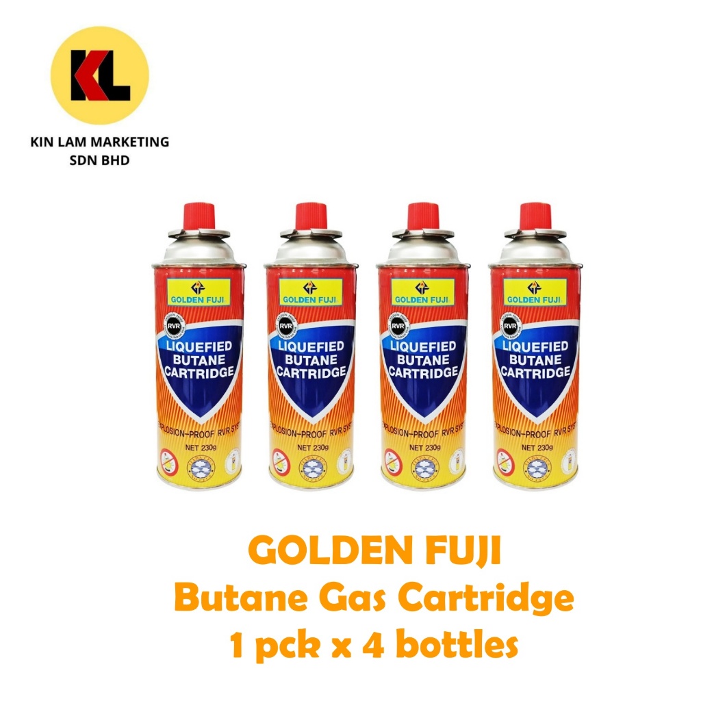 (Bulk Saver 4 Bottles) GOLDEN FUJI Butane Gas Cartridge / Yeepi KItchen ...