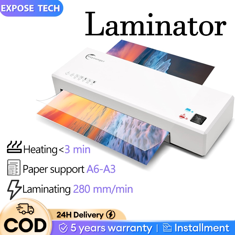 Laminator A3 A4 Home Mini Laminator Card A4 Paper Book Photo Commercial ...