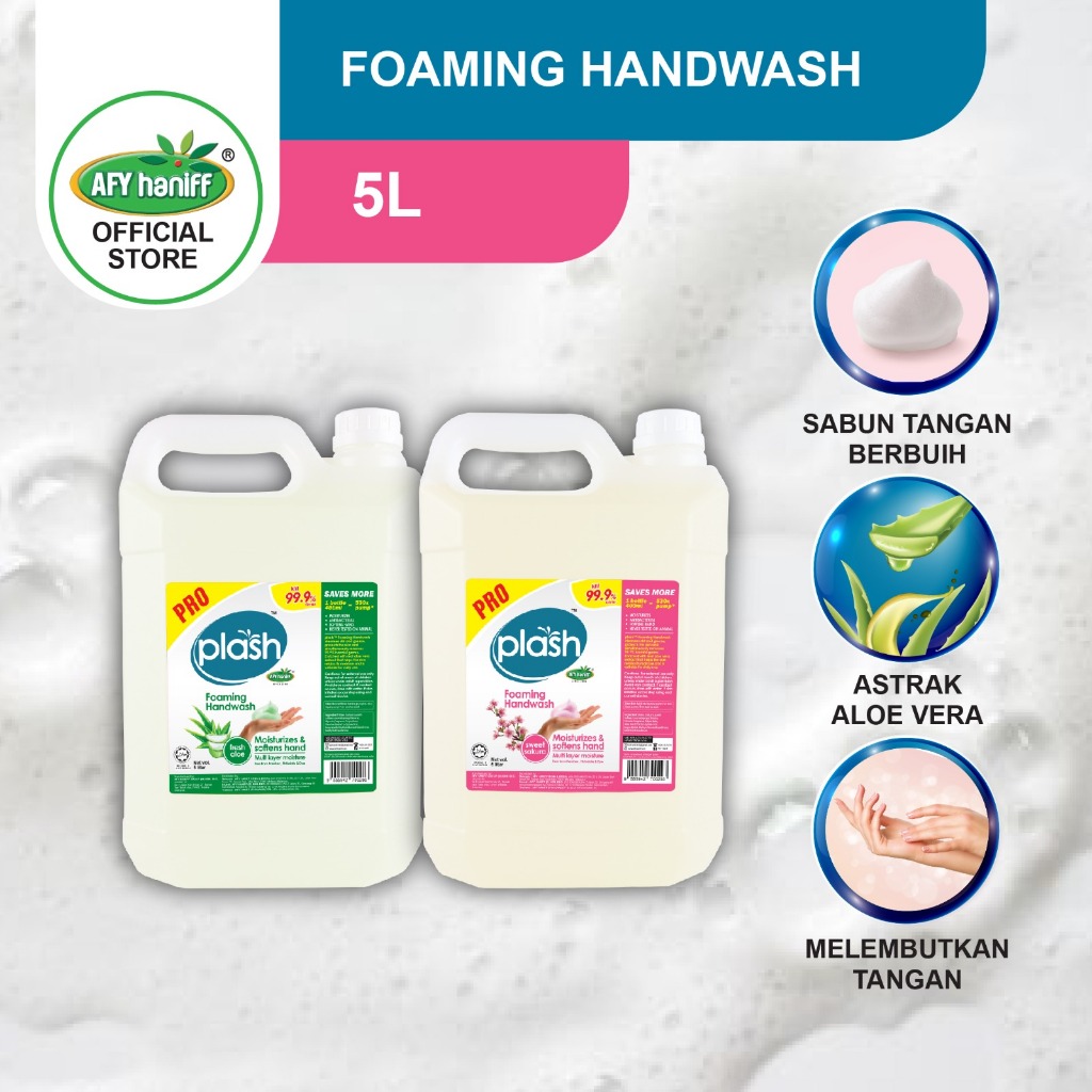 PLASH Hand Wash Sensitive Skin by Afy Haniff Anti Bacteria 5 Liter ...